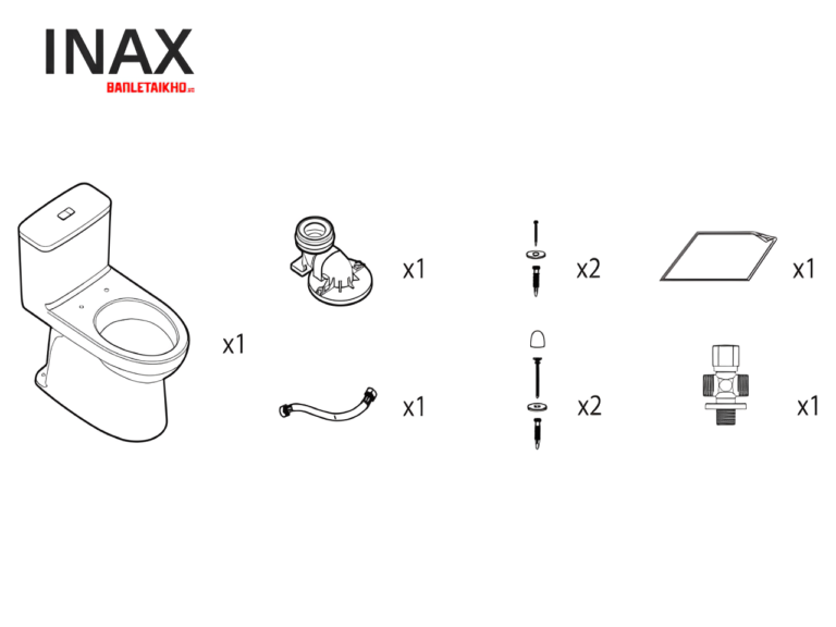 Bồn Cầu INAX AC-969VN Chính Hãng, Giá Rẻ Tại Kho T5.2026