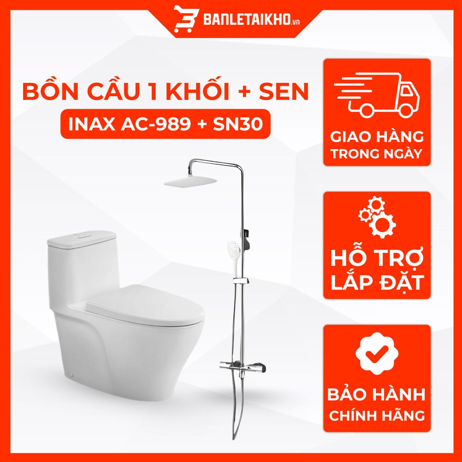 INAX Bán Lẻ Tại Kho: Cung Cấp Thiết Bị Vệ Sinh INAX Chính Hãng TP.HCM
